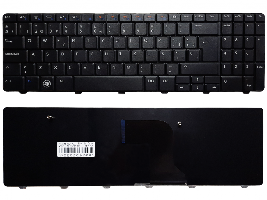 TECLADO DELL INSPIRON N5010 EN ESPAÑOL - jorgecorrea.com.uy