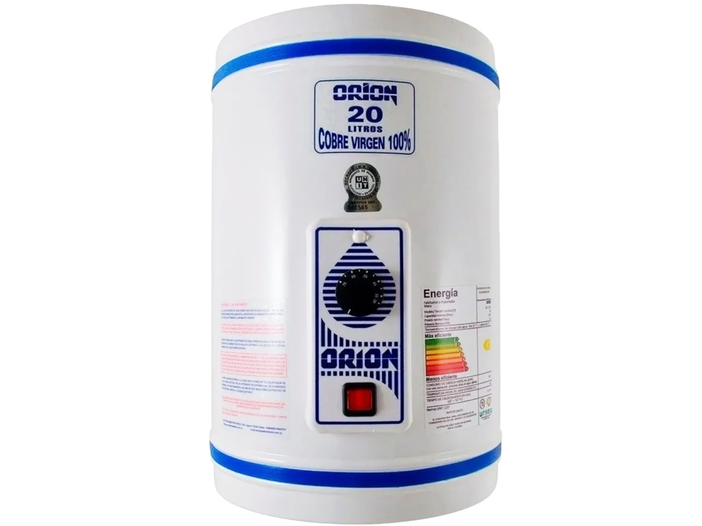 CALEFÓN ORION 20 LITROS COBRE - jorgecorrea.com.uy