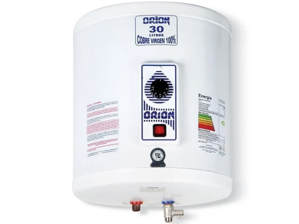 CALEFÓN ORION 30 LITROS COBRE - jorgecorrea.com.uy